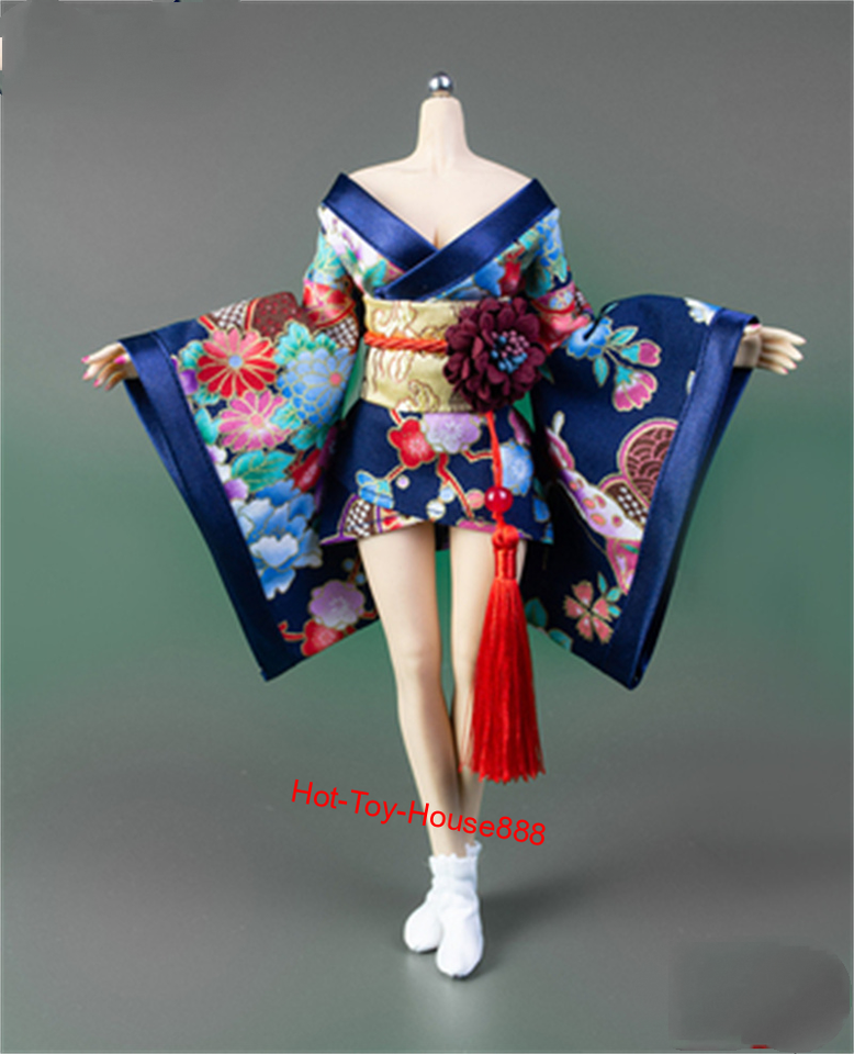 1/6 Japanese Long / Short Bathrobe Kimono Clothes Fit 12" TBL Action ...