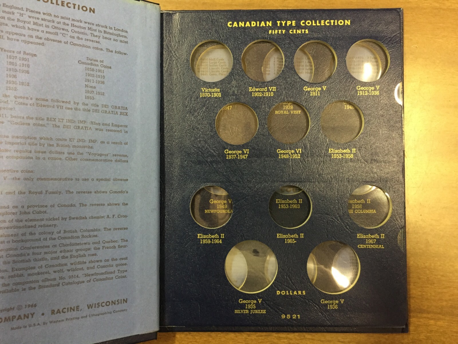 Whitman Bookshelf Album #9521 Canada Type Set, Large Coins | eBay