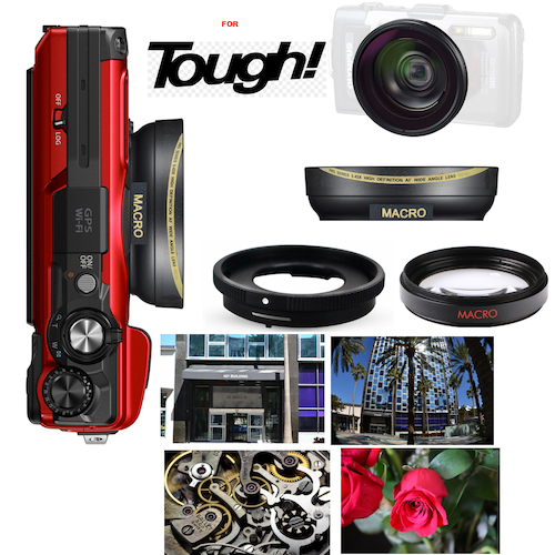 HD 16K ULTRA WIDE ANGLE LENS + MACRO LENS KIT FOR OLYMPUS TOUGH TG7 TG ...