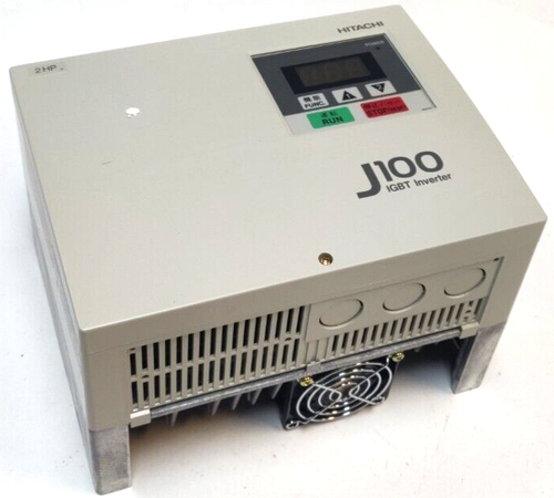 Hitachi J100-015HFU2 AC Drive 2HP 3-Phase 380-460V 50/60Hz 3.8A Pre ...