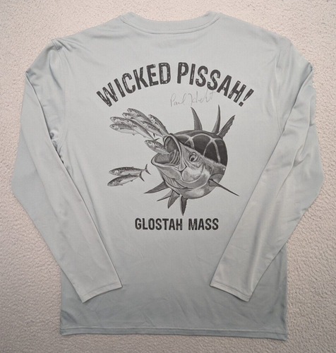 CAPT Paul Hebert Autographed T-Shirt "Wicked Pissah" Wicked Tuna TV 🎣 ...