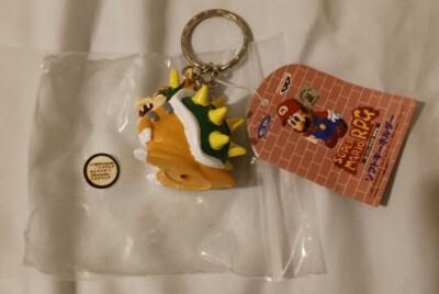 Super Mario RPG Keychain figure 1995 Banpresto King Bowser Koopa (very ...