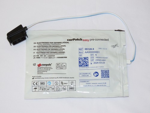 CorPatch Easy Pre-Connected Electrode Pad Defib Pacing ECG Monitoring ...