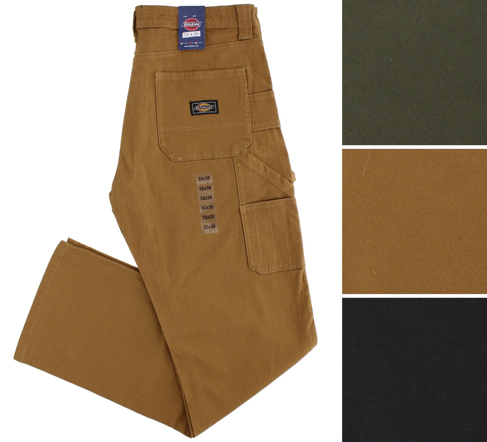 Dickies Men's Carpenter Pants Double Stitch 7-Pockets, 2 Tool Loops ...