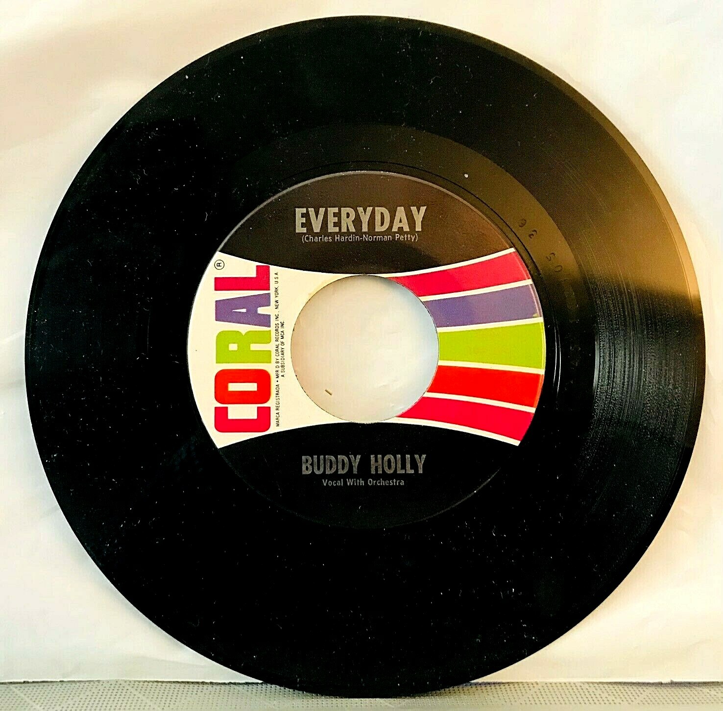 BUDDY HOLLY 45 - PEGGY SUE / EVERYDAY - Coral 61885, 1964, EX | eBay