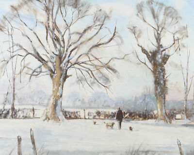 Brain Milner - 20th Century Oil, A White Landscape | eBay