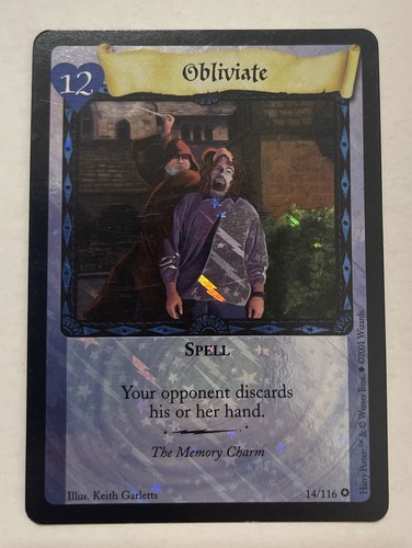 Obliviate Holo Foil 14/116 Harry Potter TCG Lightly Played | eBay