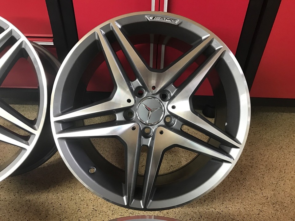 18 INCH MERCEDES E63 NEW RIMS WHEELS SET 4 FITS E350 E300 E550 C300 ...