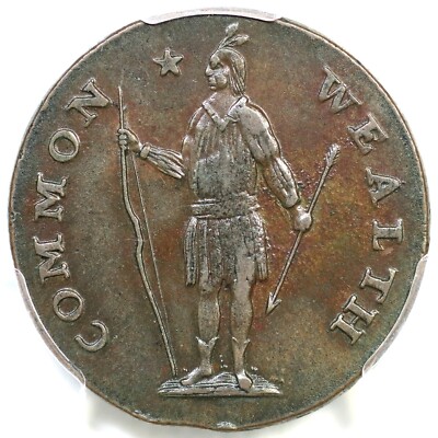 1788 6-N R-3 PCGS AU 55 No Period Massachusetts Cent Colonial Copper | eBay