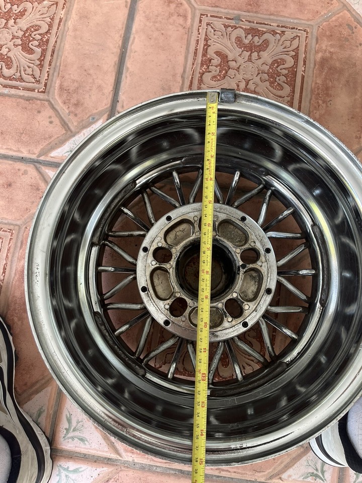 Vintage Cragar STAR WIRE Chrome Gold 14”x7” 4.75 Lug Bolt 30 Spoke Rim ...