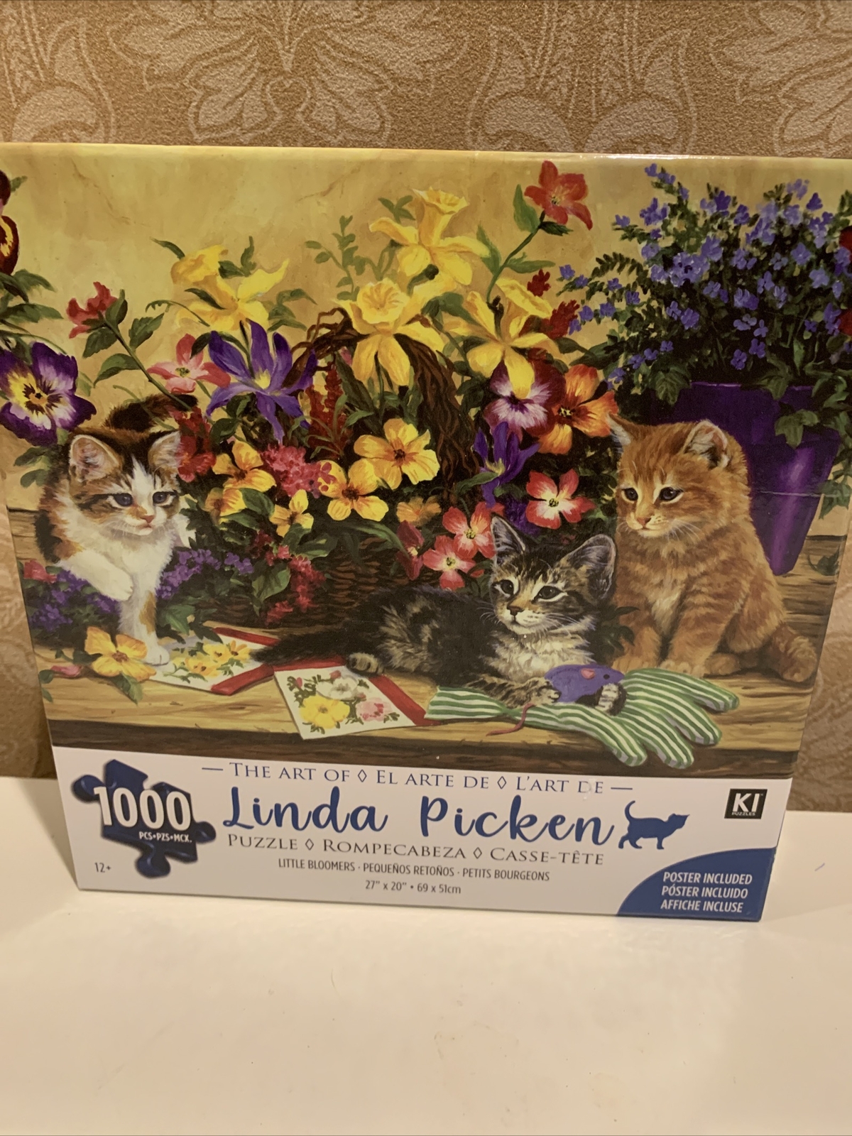 KI Puzzles Linda Picken Little Bloomers Kitten Puzzle 1000 Pieces | eBay