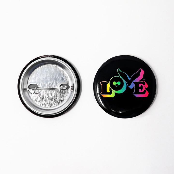Coldplay Love Tour Badges/Love Buttons/Pins All 7 colours Blue/Rainbow ...