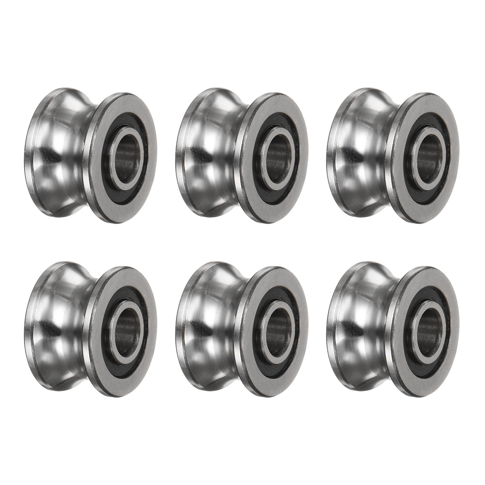 6pcs SG22 U Groove Track Guide Bearing 8x22.5x14.5mm U Groove Roller ...