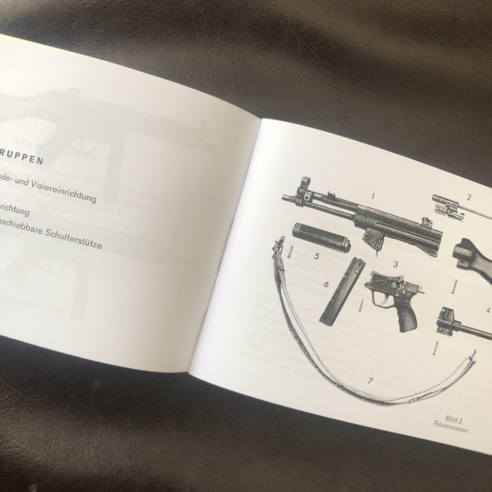 MP5 HK FACTORY MANUAL SMG COLD WAR GERMAN BUNDESWEHR GSG 9 SAS POLICE ...
