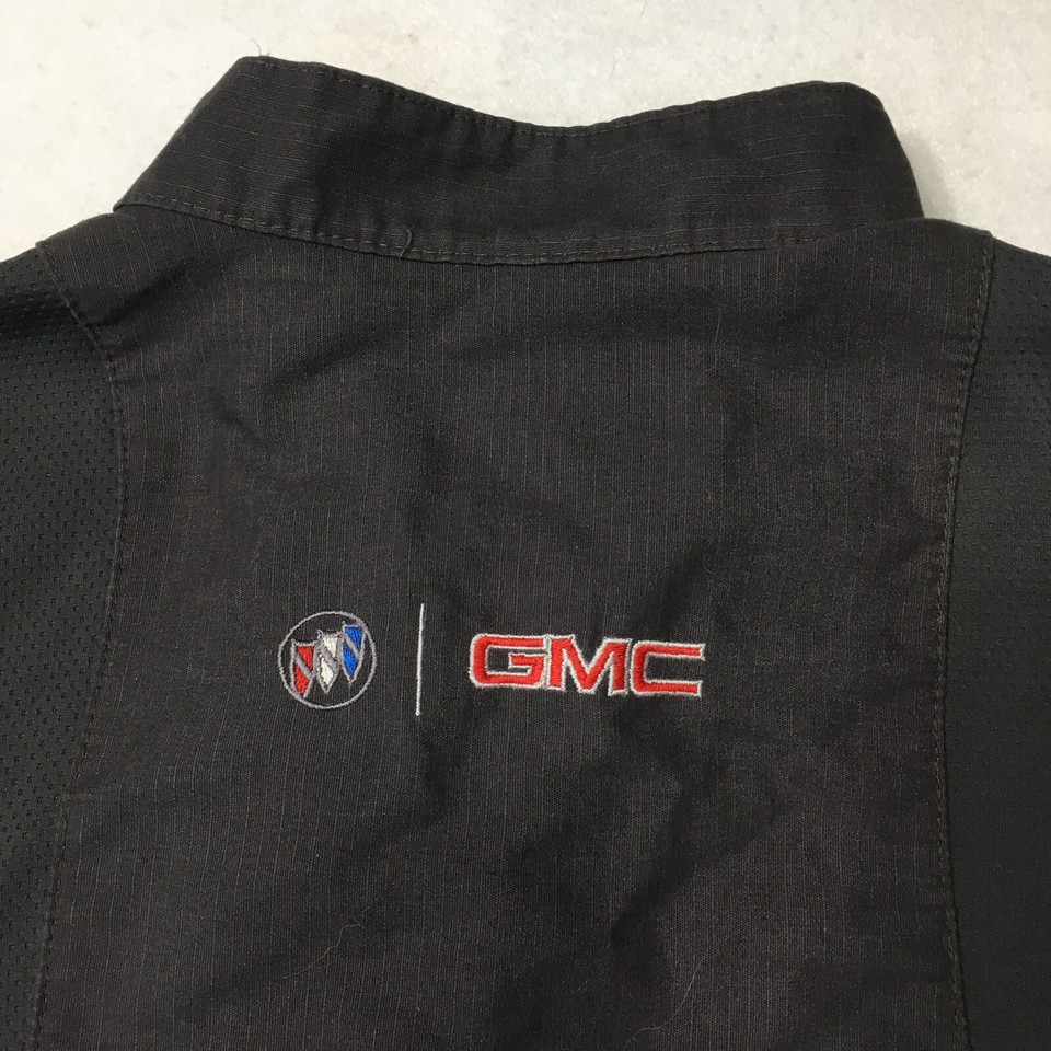 GMC TRUCKS Embroidered PATCH certified service WORK SHIRT Button Up ...