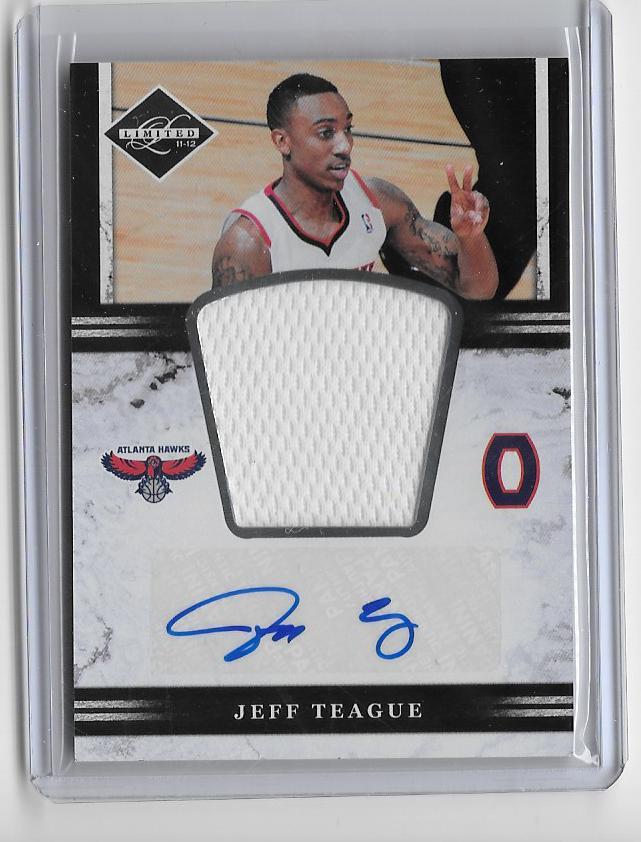JEFF TEAGUE 2011/12 PANINI LIMITED GAME JERSEY AUTOGRAPH #56/99 | eBay