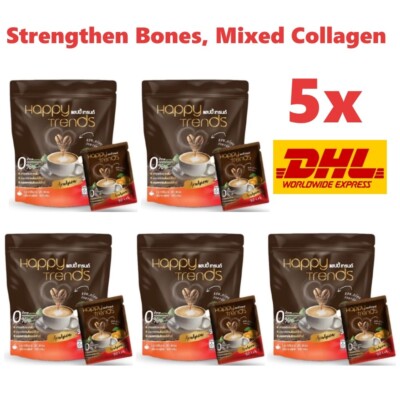 5x Happy Trends Coffee 32 in 1 Mix Collagen Weight Management Nourish ...