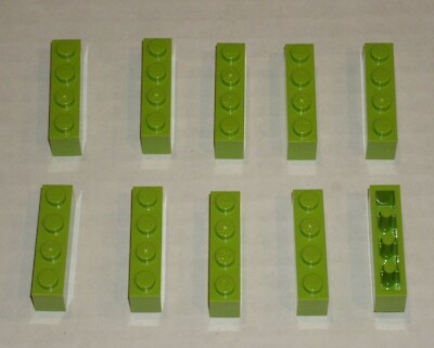 LEGO NEW 1x4 Lime Brick (10x) 4234716 Brick 3010 | eBay