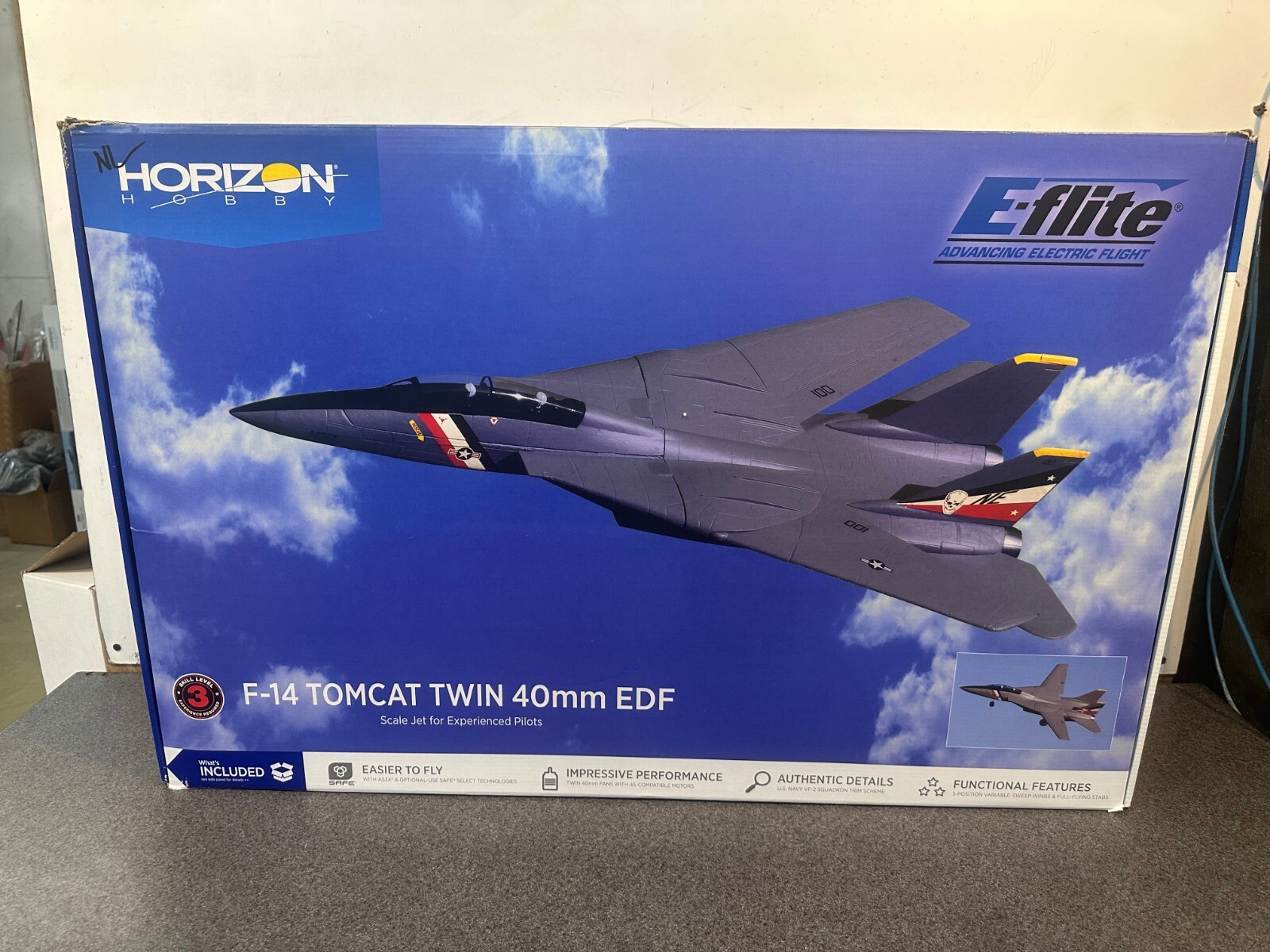 E-flite RC Airplane F-14 Tomcat Twin 40mm EDF BNF Basic EFL01450 605482720127 | eBay