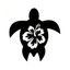 Sea Turtle Hibiscus Flower Car Truck Bumper Laptop Vinyl Sticker Window ...