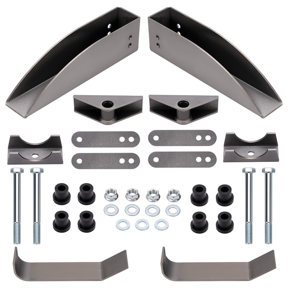 Rear Leaf Spring Relocation Kit Spring Shackle For Chevy Belair 150 210 ...