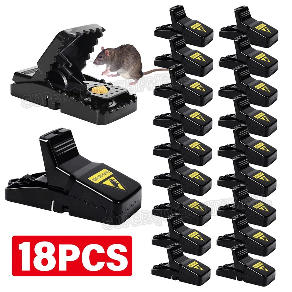 Plastic Mouse Traps Rat Capture Trap Reusable Mice Snare Catcher Rodent ...