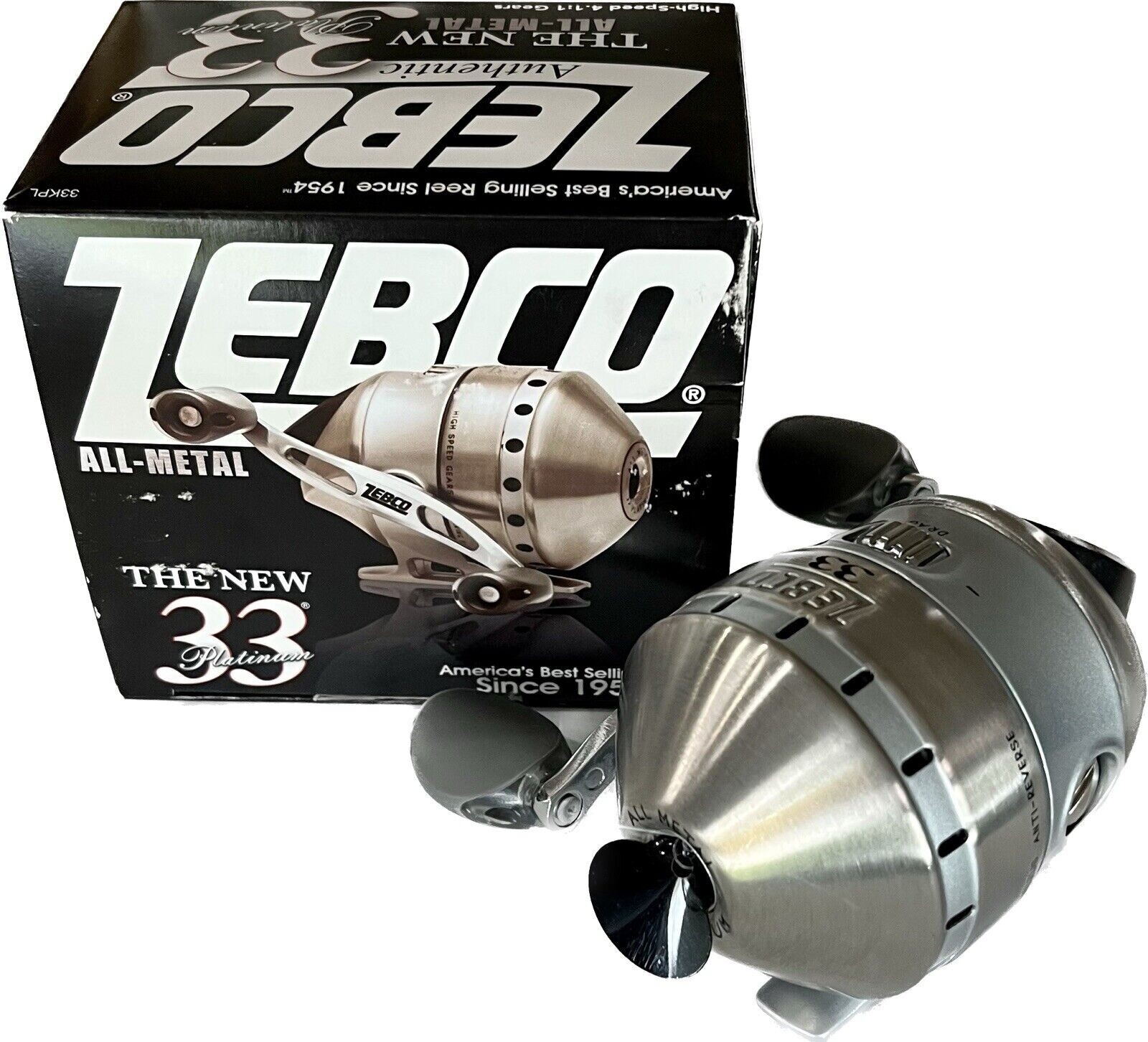Zebco 33 Platinum Spincast Reel 33KPL ~ All NEW in retail box with 10 ...