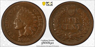 PCGS VG10 1869 Indian Head Cent Very Good | eBay