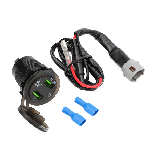 For Yamaha Tracer 900 MT09 FZ09 USB Charger Voltmeter Plug&Play ...