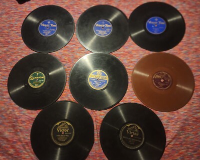Rare 78 RPM Records- Patented. Read For Titles. Victor, Clarion, Velvet ...