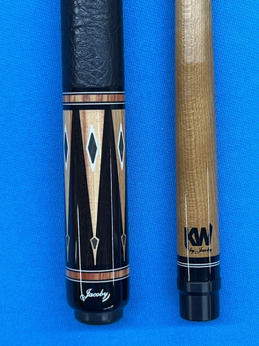 JACOBY CUSTOM POOL CUE 12.75MM 29" JACOBY KW SHAFT LEATHER WRAP RADIAL TULIP | eBay