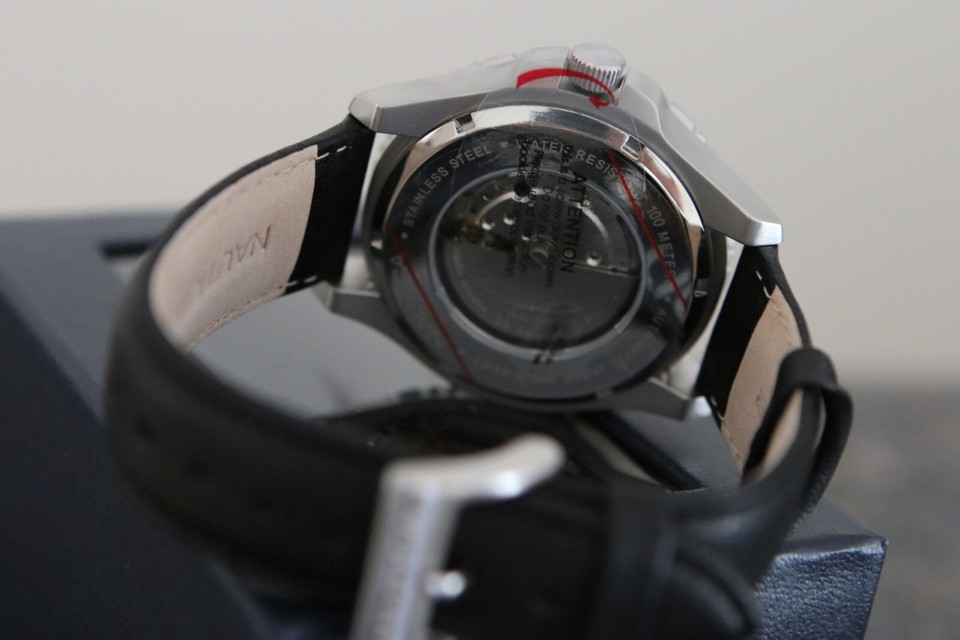 Nautica Jones Beach Maritime NAPJBF911 Men's 44mm Automatic Watch NEW ...