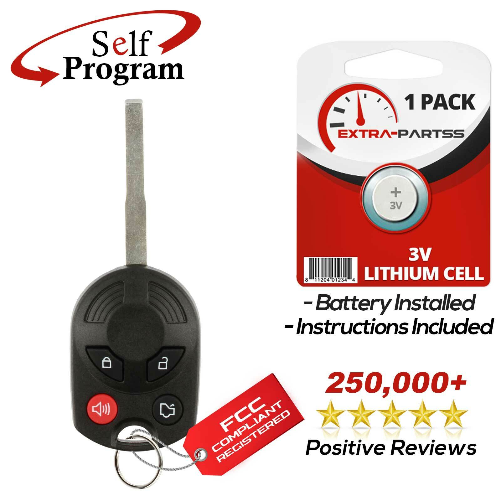 For 2012 2013 2014 2015 2016 Ford Escape Keyless Entry Key Car Remote ...