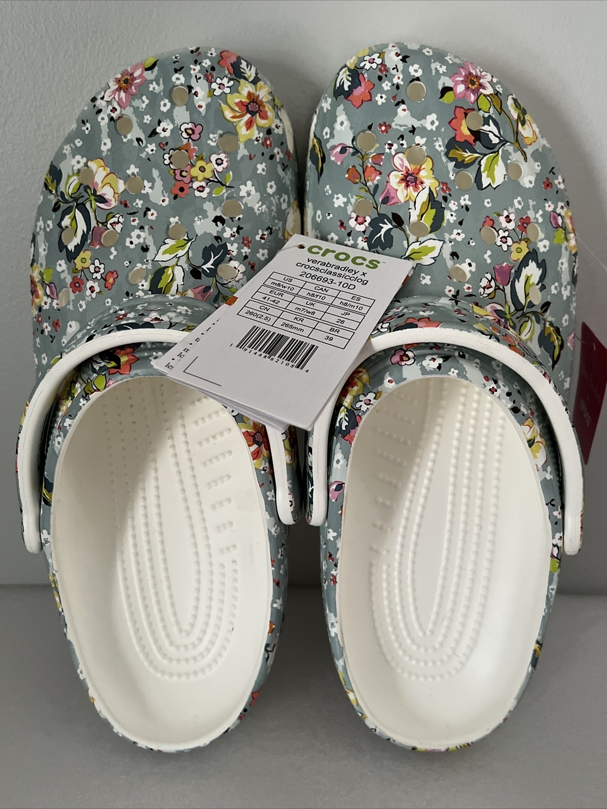 Vera Bradley Crocs Classic Floating Garden Clog Womens 10 Salt Water ...