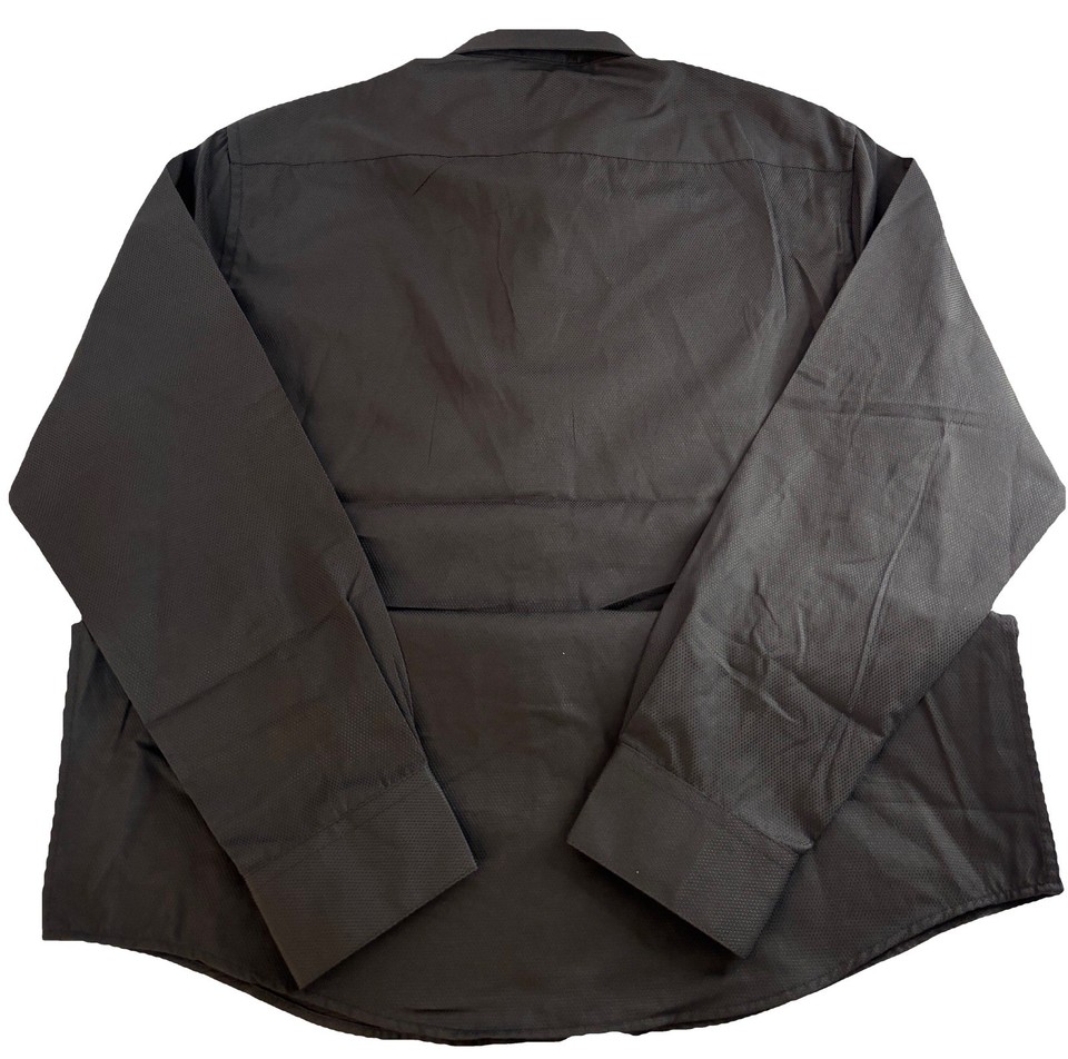 Ben Sherman Dobbie Mens Black XL 17/17.5 34-35 Slim Fit Long Sleeve ...