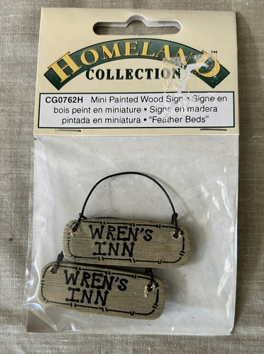 Miniature Dollhouse Fairy Garden Decorations Signs Wren’s Inn Set Of 2 ...