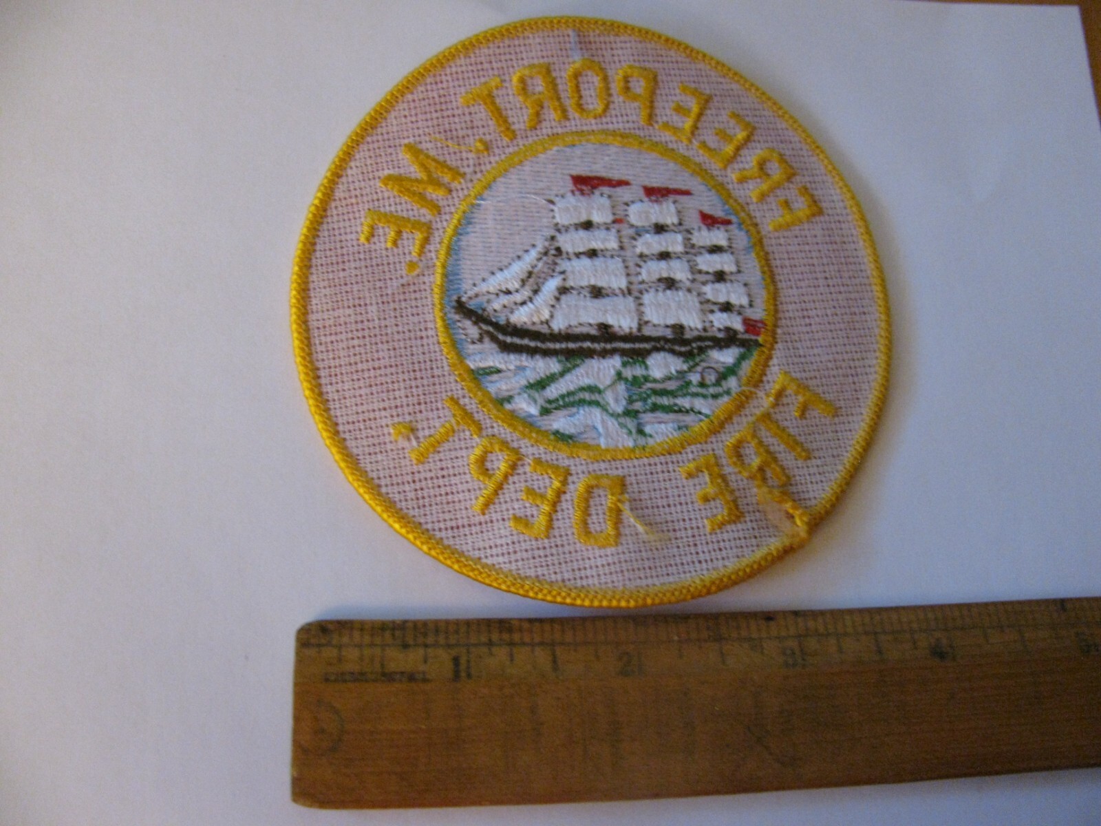 FREEPORT MAINE ME FIRE DEPT 4" SEW ON PATCH RARE LOWEST PRICE ON EBAY ...