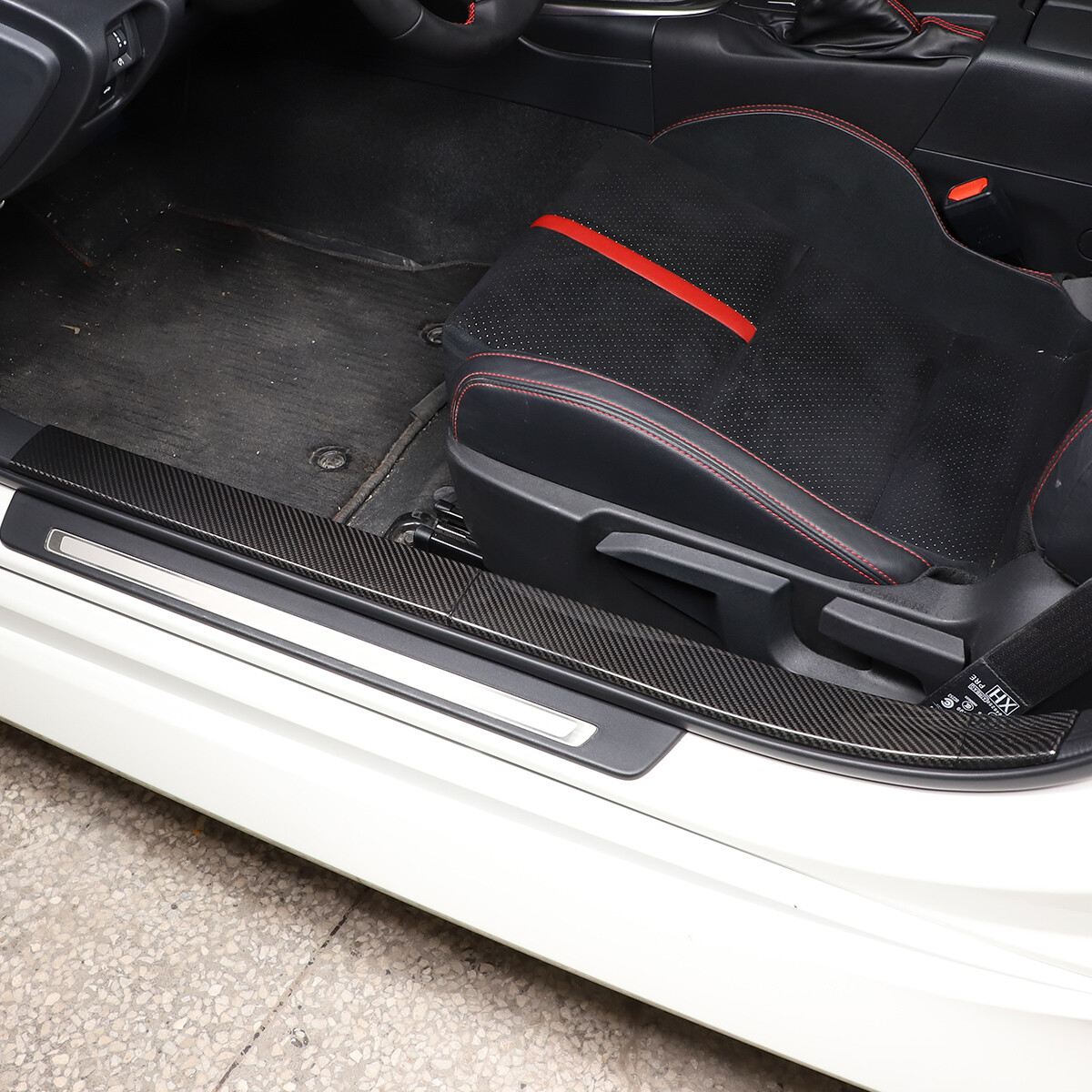 4PCS Carbon Fiber Interior Door Sill Bar Trim For Toyot@ GR86 Subaru ...