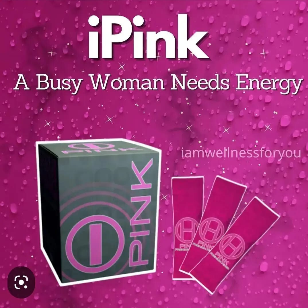 BHIP PINK for Women I-PNK Energy Drink All Natural for Mind and Body ...