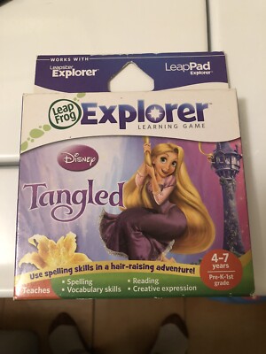 LeapFrog Explorer Disney Tangled Reading Learning Game Cartridge Ages 4 ...