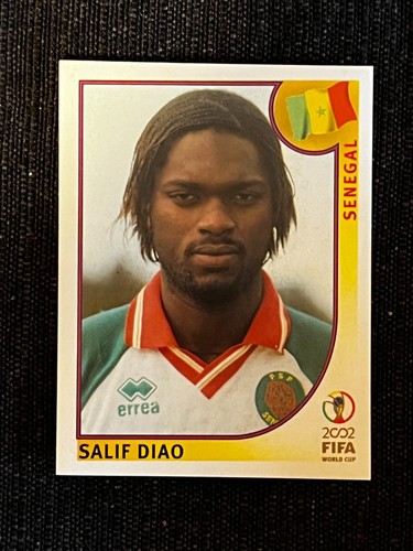 STICKER PANINI WORLD CUP JAPAN KOREA 2002 SALIF DIAO SENEGAL # 54 MINT ...