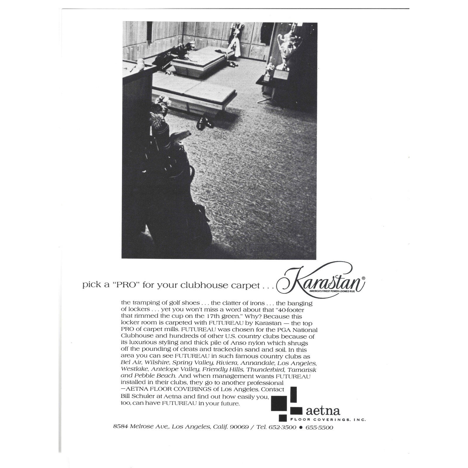 Karastan Carpet Rug Print Ad Vintage 70s Retro Golf Interiors ...