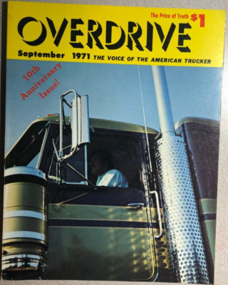 OVERDRIVE vintage Trucking Magazine September 1971 | eBay