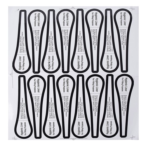 50 Pcs Hygiene Label Clear Tape Swimwear Lingerie Brief Bikini Sticker ...