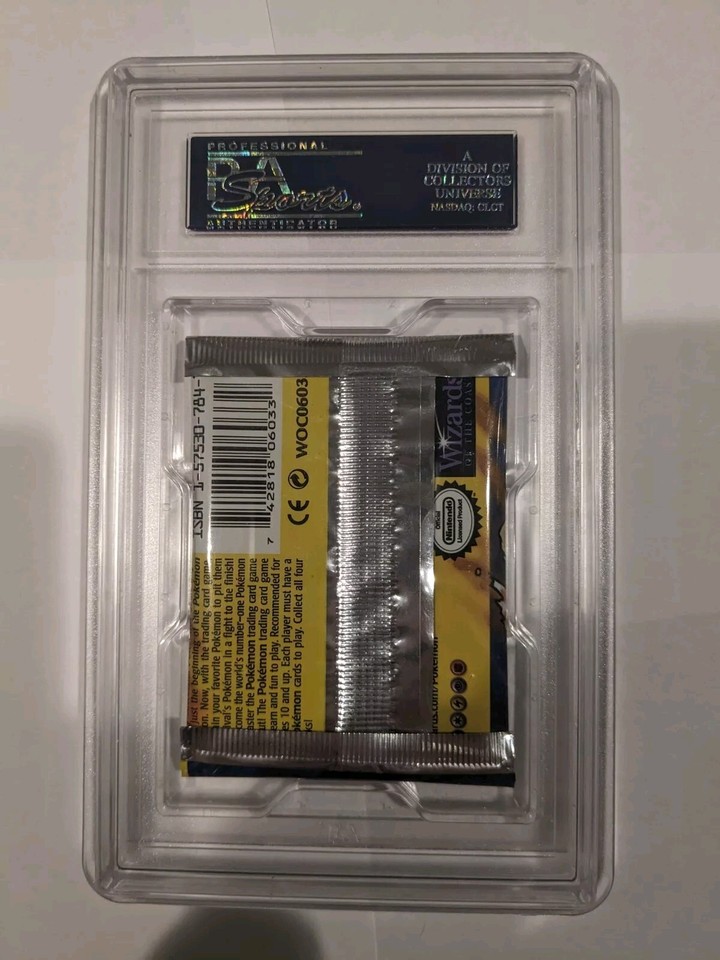 1999 Pokémon 1st Edition Base Set Booster Pack With Charizard Art PSA ...