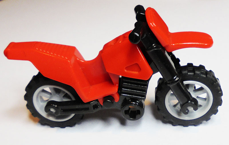 LEGO® Dirt Bike- You Choose! Motorcycle Gray Wheels Minifigure Race ...
