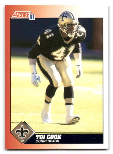 Toi Cook 1991 Score #175 New Orleans Saints BASEBALL | eBay