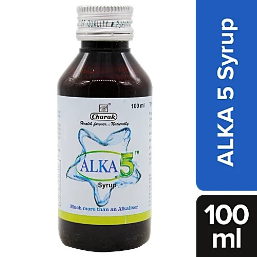 Charak ALKA 5 Syrup 100ml ALKA5 | Herbal Supports Normal urine pH ...