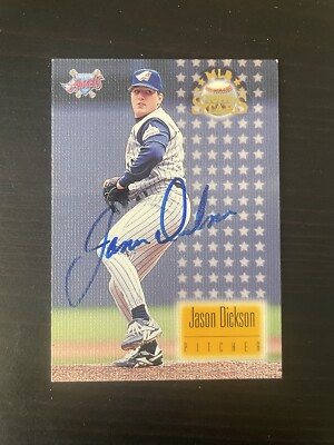 1997 Topps Stars #91 Jason Dickson Los Angeles Angels Signed Card ...
