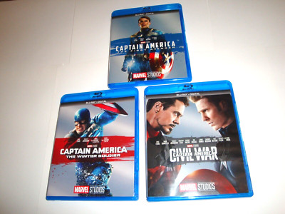 Captain America: Trilogy *Like New* (Blu-ray, ) *NO DIGITAL COPIES* | eBay